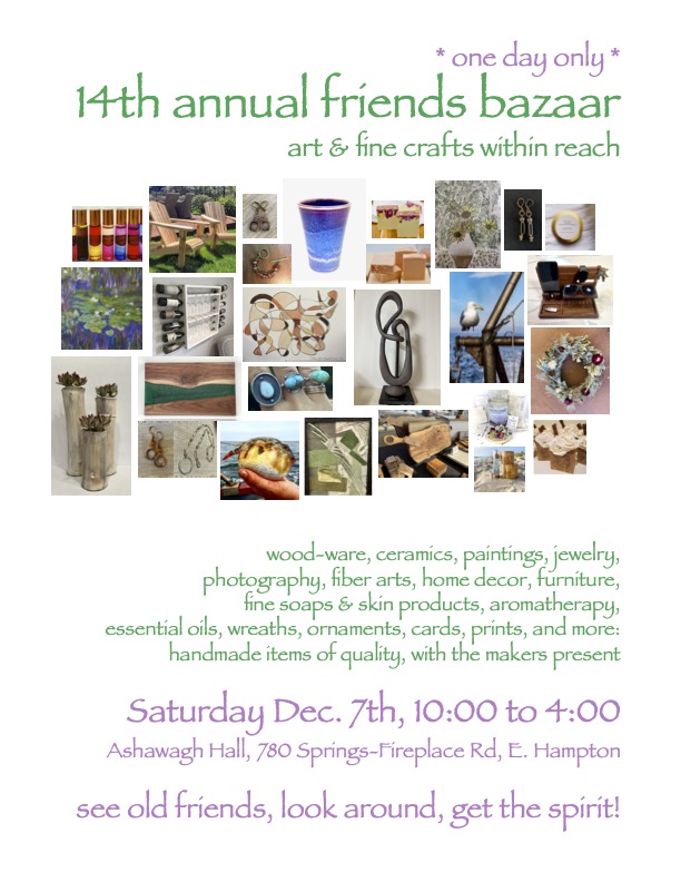 14TH ANNUAL FRIENDS BAZAAR - 27 East